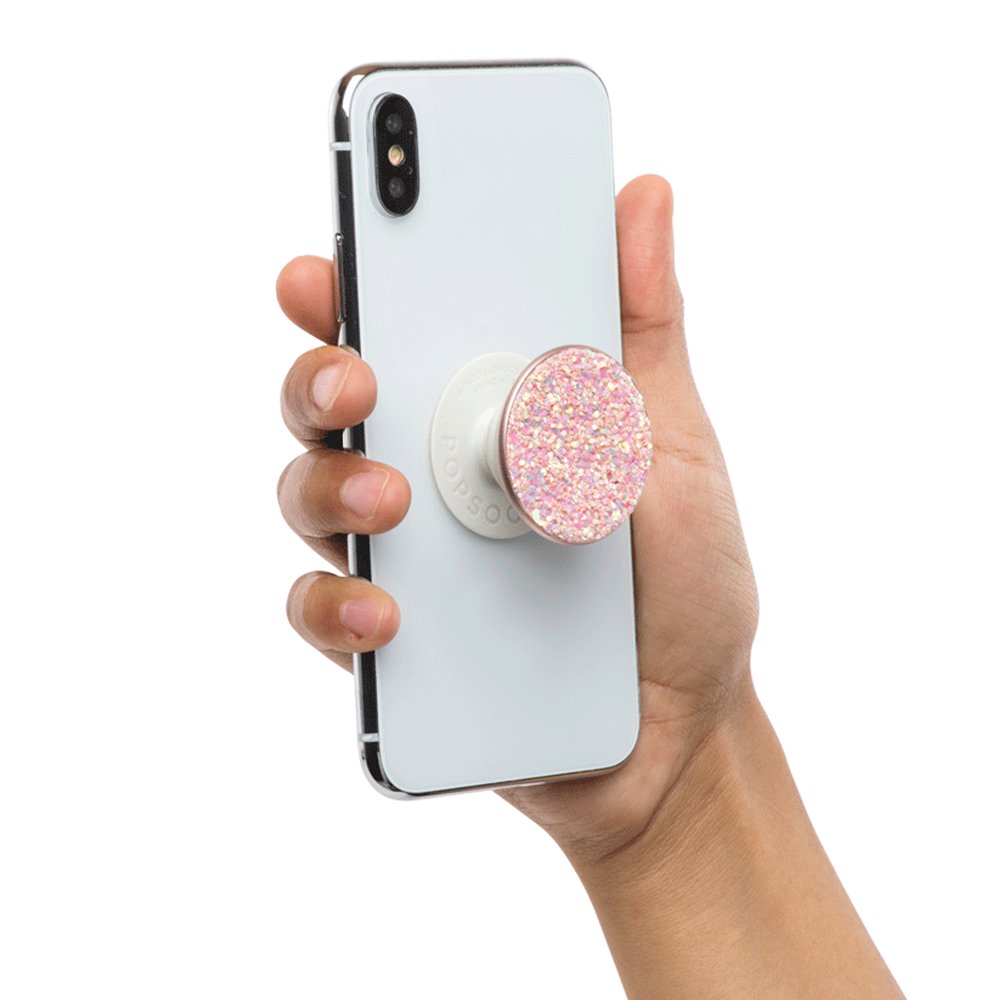 Suport Stand Adeziv Popsocket PopGrip Premium pentru telefon, Sparkle Rose - eMAG.ro