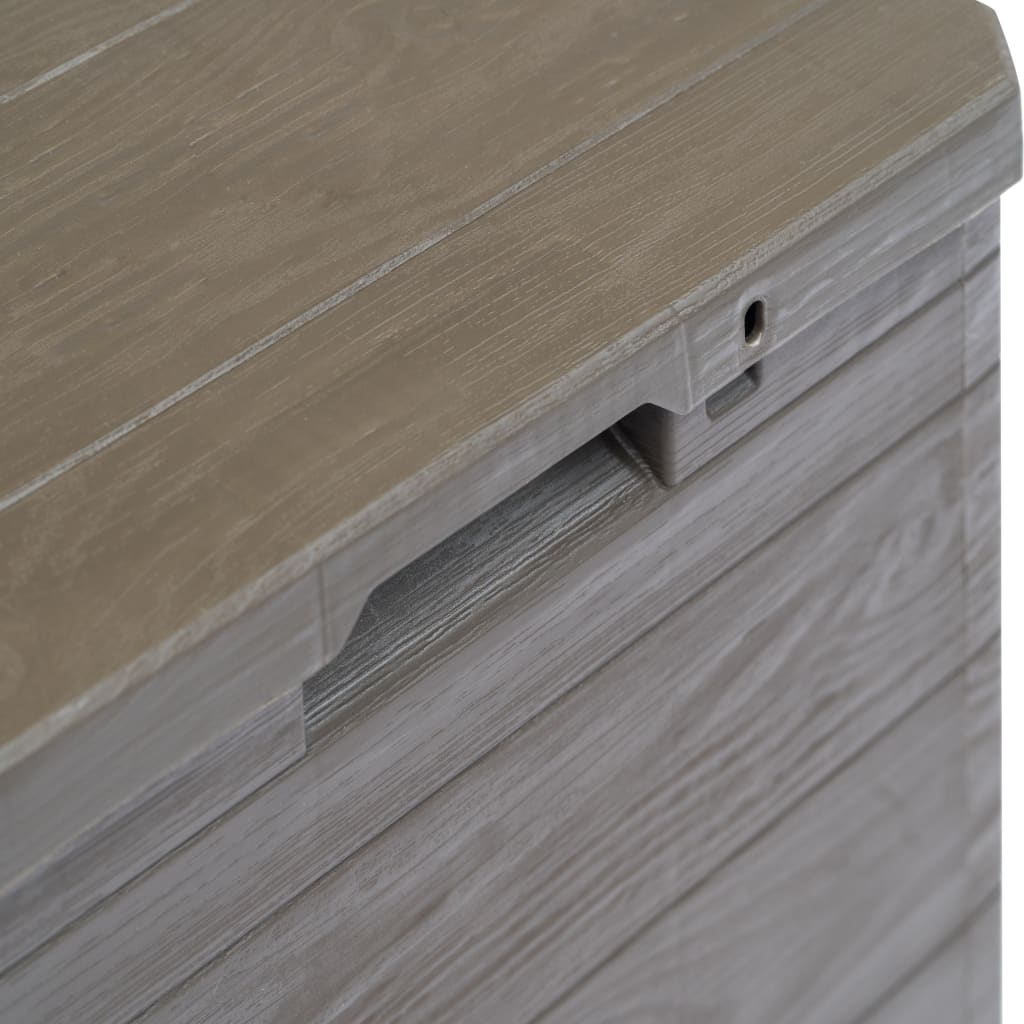 Lada de depozitare pentru gradina, terasa, maro, 90 L, Robust si ...