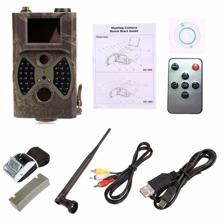 Set Camera de vanatoare, camera de supraveghere a vanatului, Trailcam, SUNTEK, HC-300m GSM 12MP ...