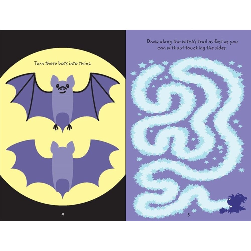 Carte de colorat "Spooky doodles", 6 ani+, Usborne - eMAG.ro