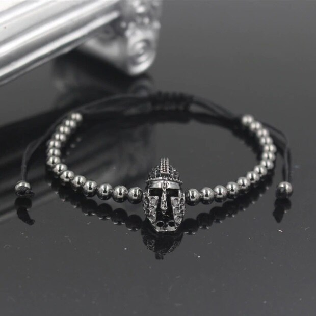 Bratara LUX Gladiator cu pietre naturale semipretioase Ajustabila ...