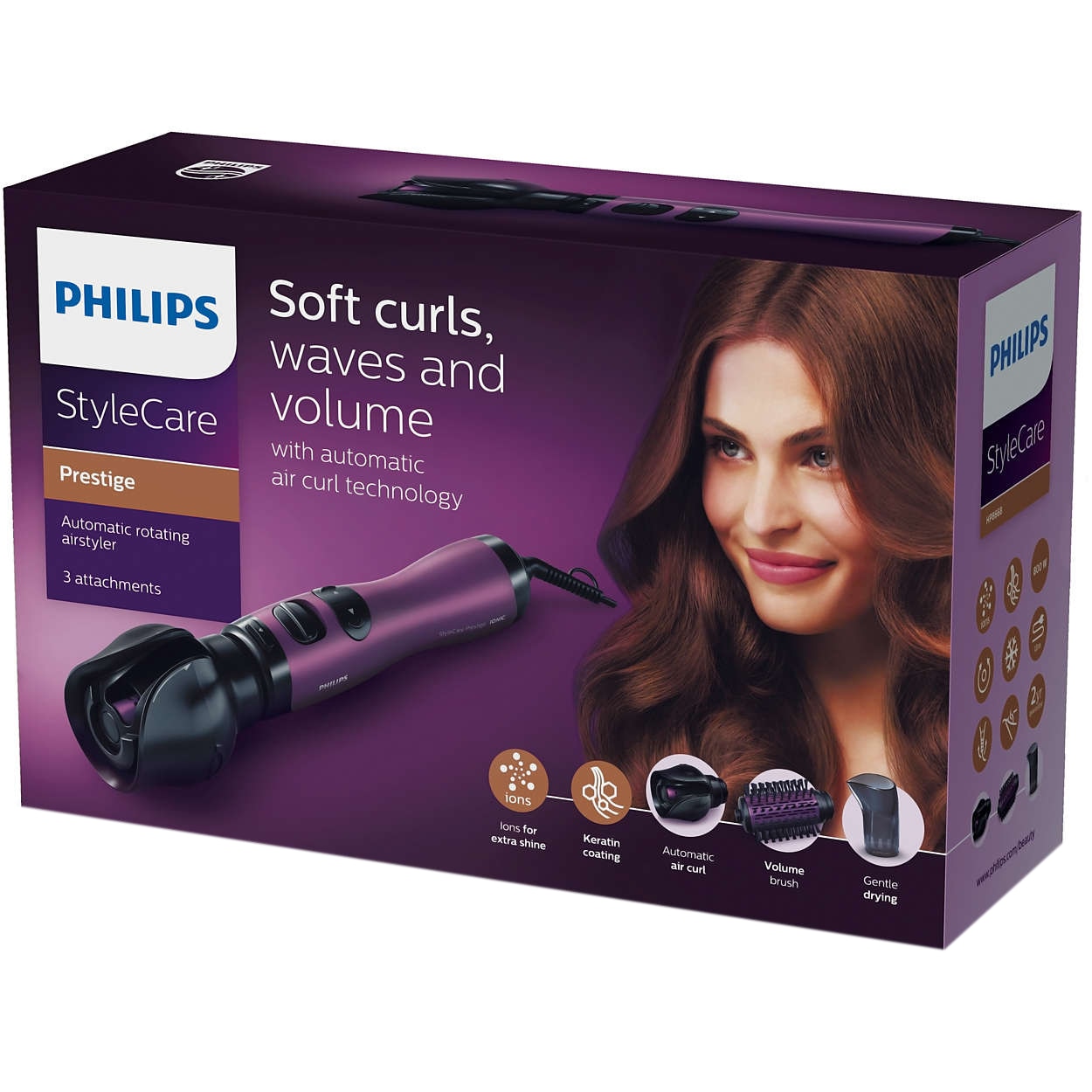 Електрическа четка за коса Philips Style Care HP8668/00, 800 W ...