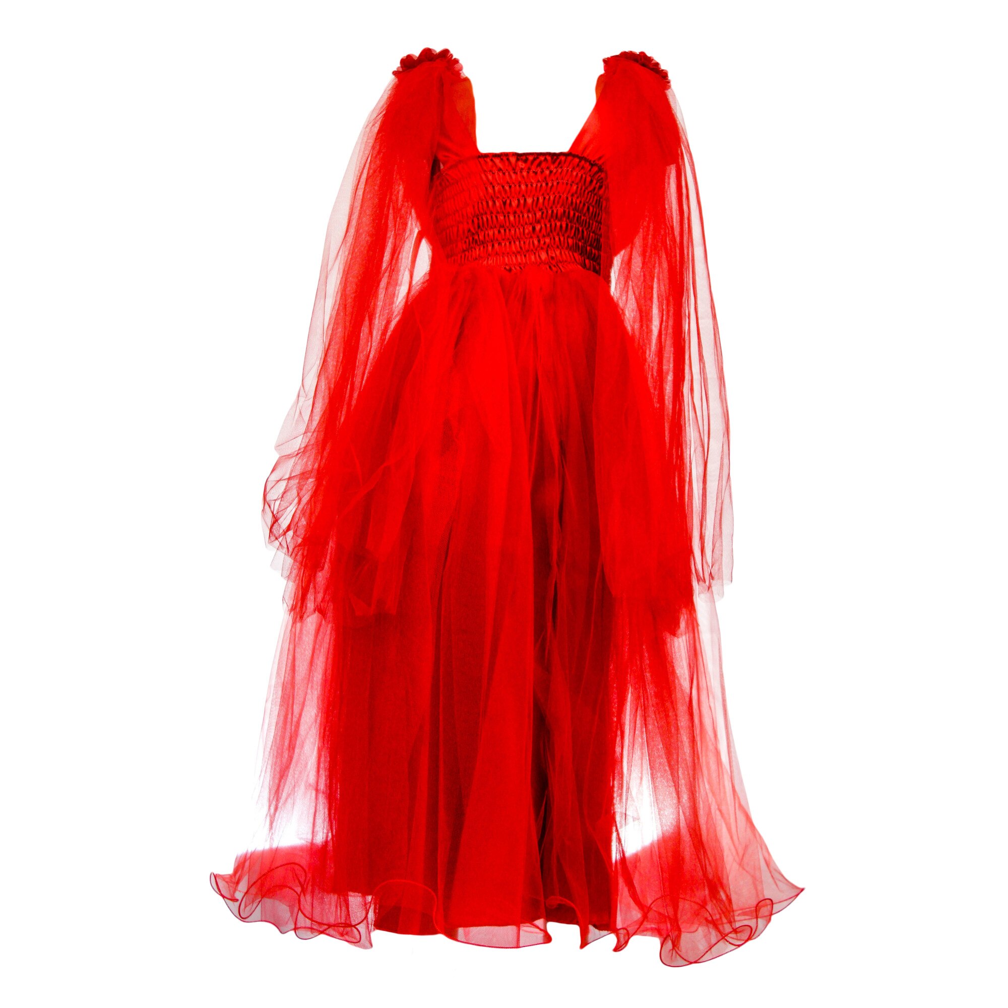 Rochie lunga, eleganta, culoare rosie, varsta 9 ani - eMAG.ro