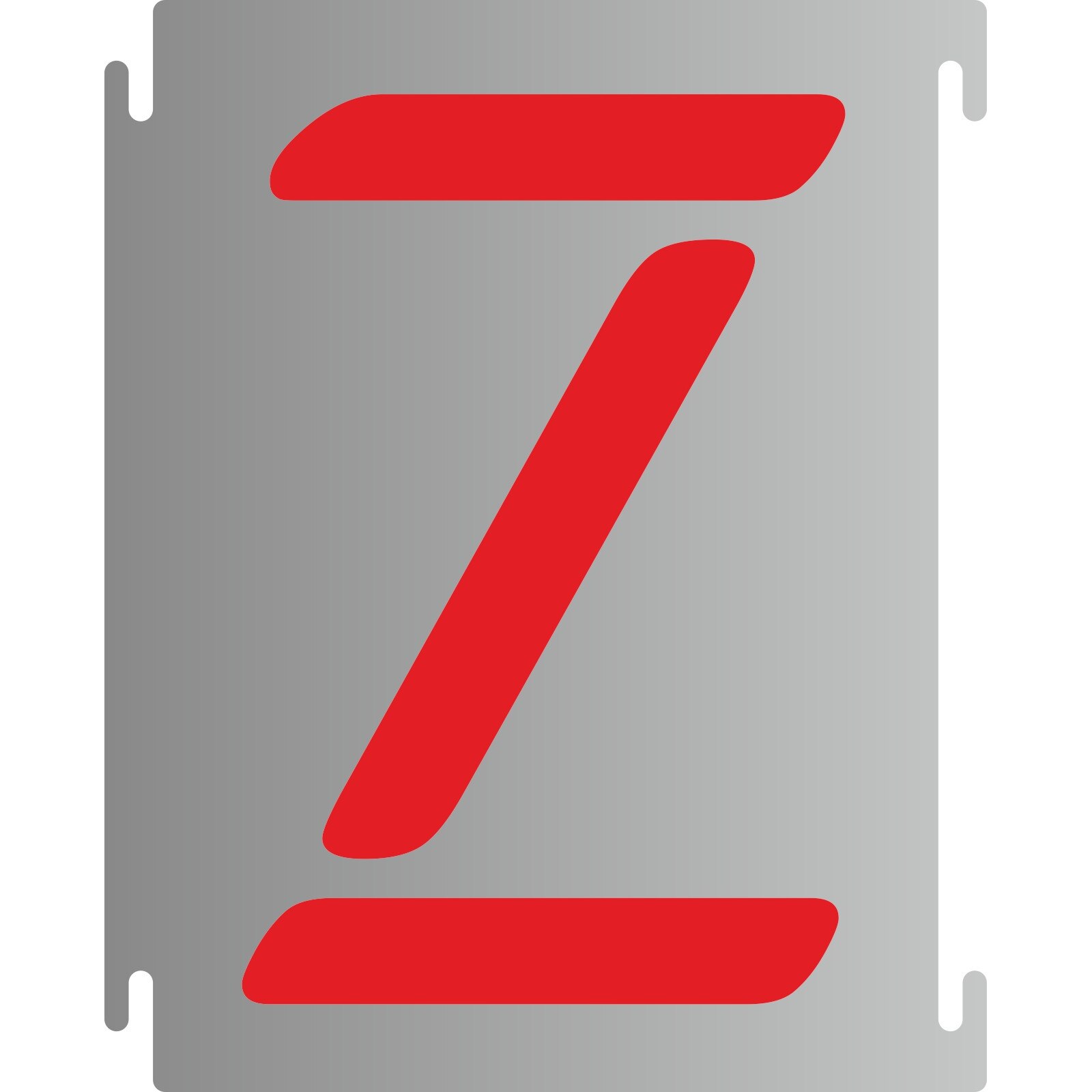 Sablon vopsire din metal zincat litera Z - font MSL23 150mm - 1 piesa ...