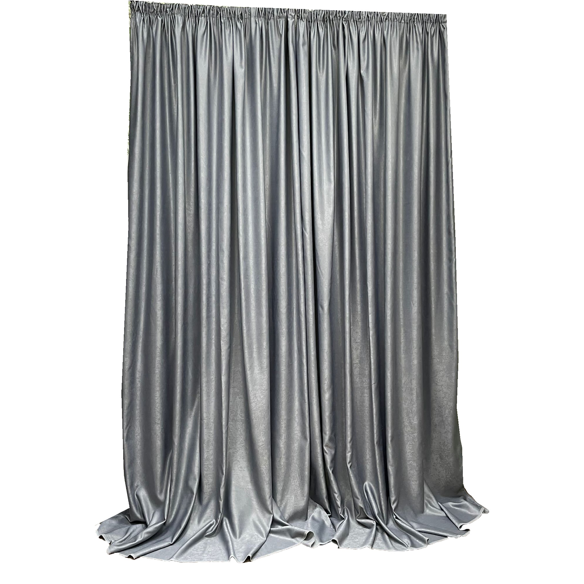 Set draperii semiopace, uni, culoare gri deschis, colectia "Monocrom by ...