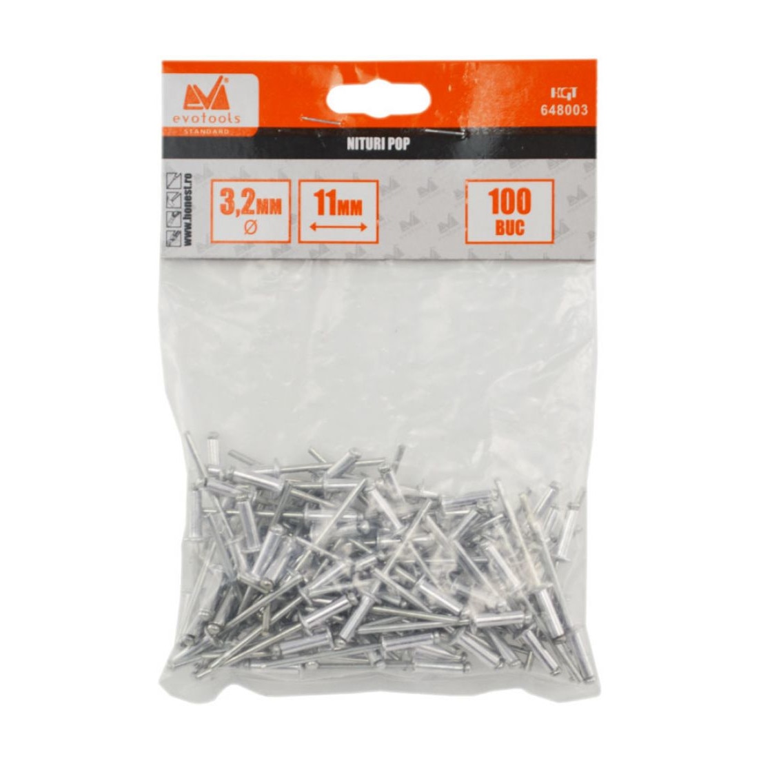 Nituri pop 3.2x11 - 100 buc - eMAG.ro