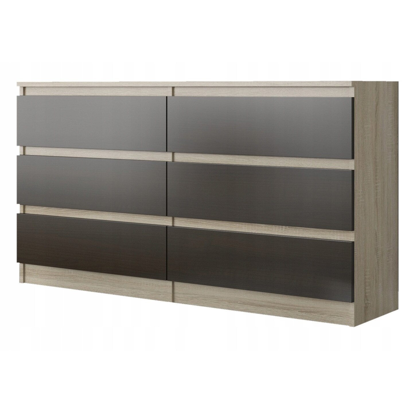 Comoda moderna, PVC, R-140 SONOMA MIX WENGE, 76x31x140 - eMAG.ro