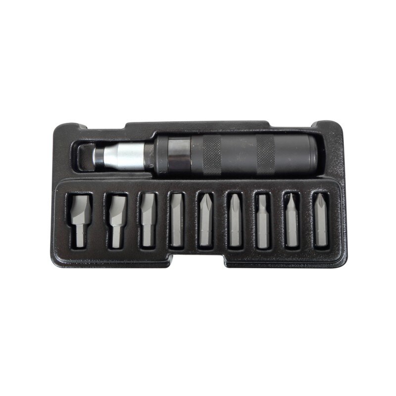 Surubelnita de impact Proline, varfuri CR-VA S2, 9 piese - eMAG.ro