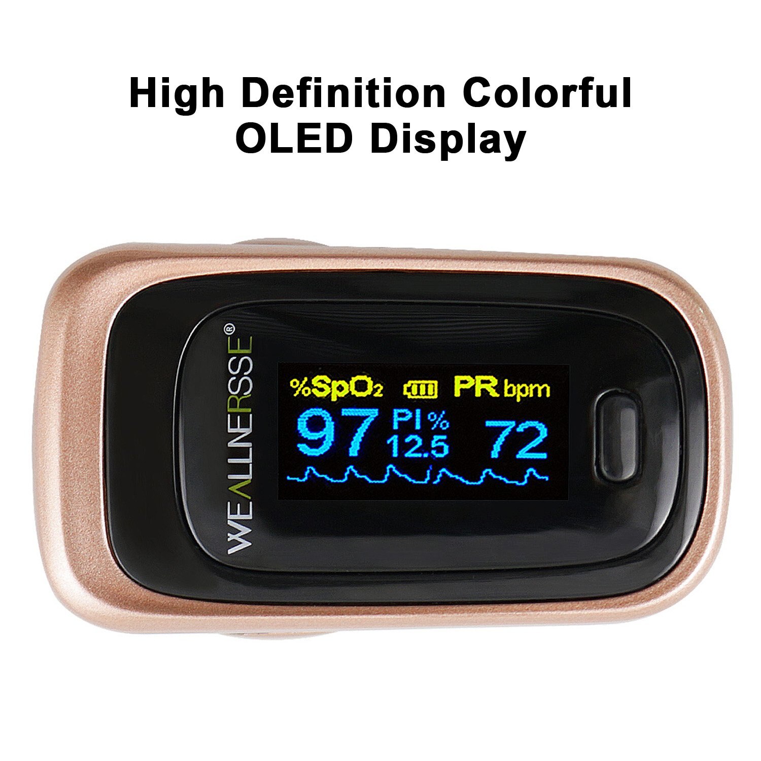 Pulsometru / Oximetru, Finger Pulse Oximeter, Indica nivelul de ...