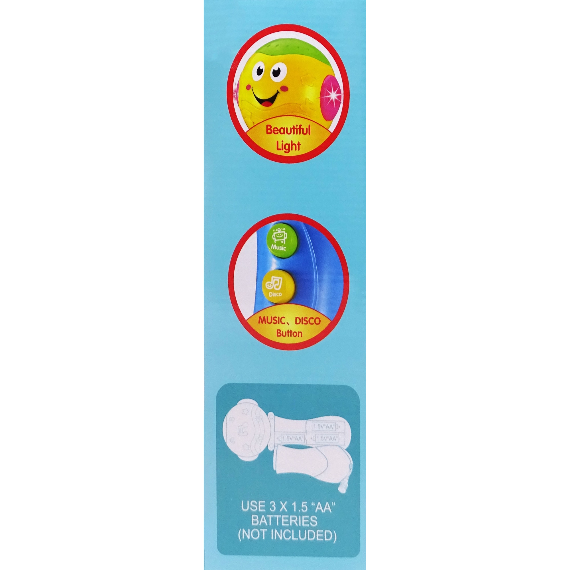 Microfon de jucarie cu muzica, proiector si sunete interactive ...