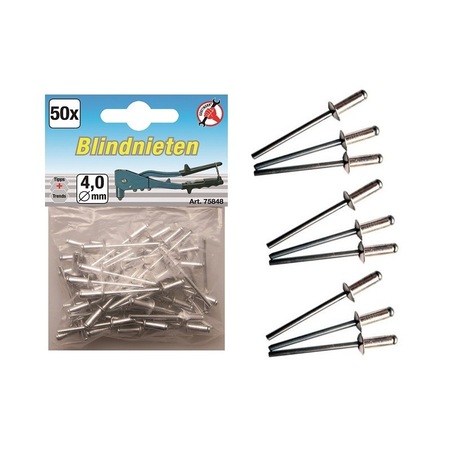 Set de 50 popnituri 4.0mm - eMAG.ro