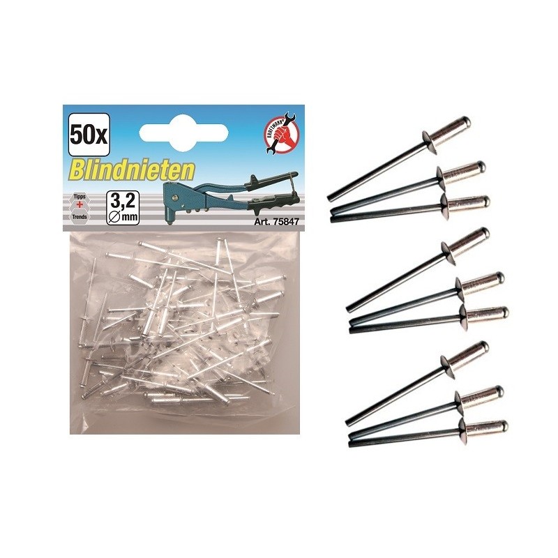 Set de 50 popnituri 3.2mm - eMAG.ro