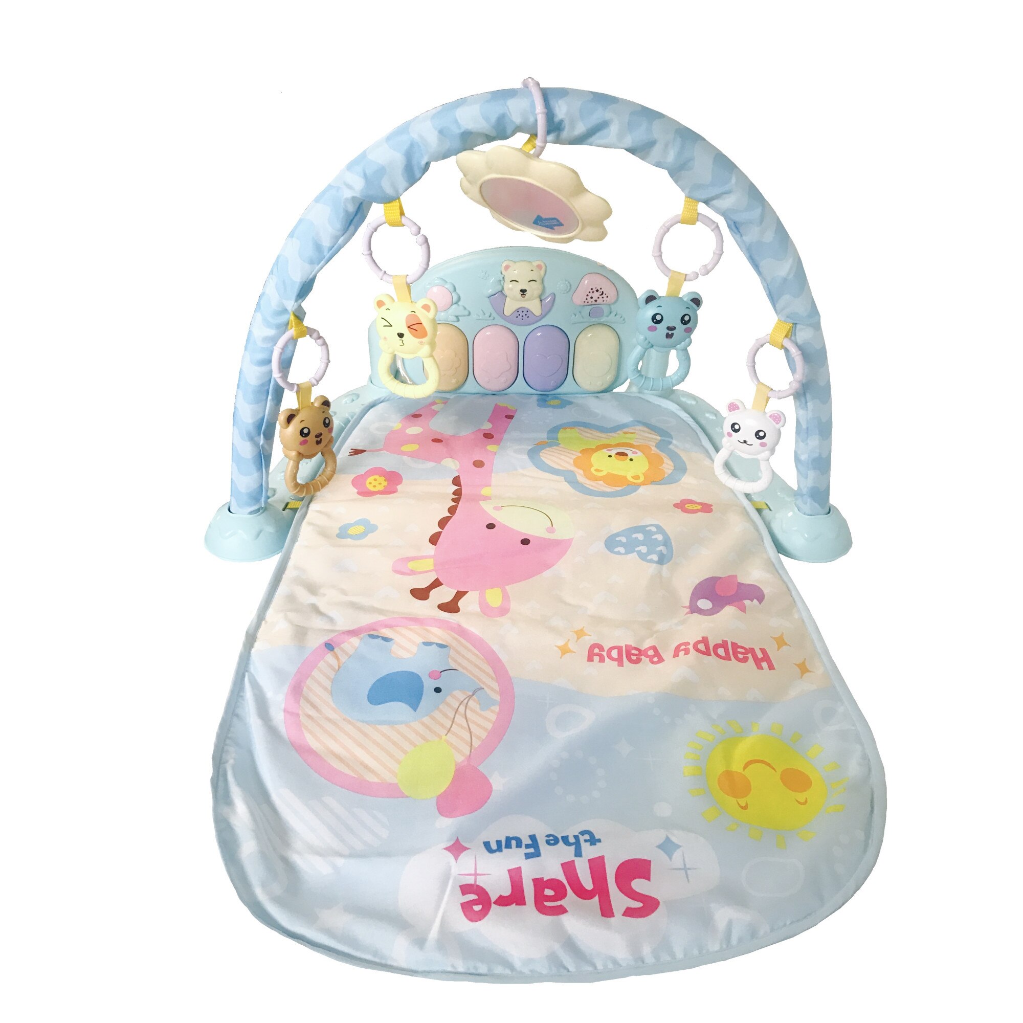 Interaktív baba matrac, zene, zongora, projektor és arcade levehető ...