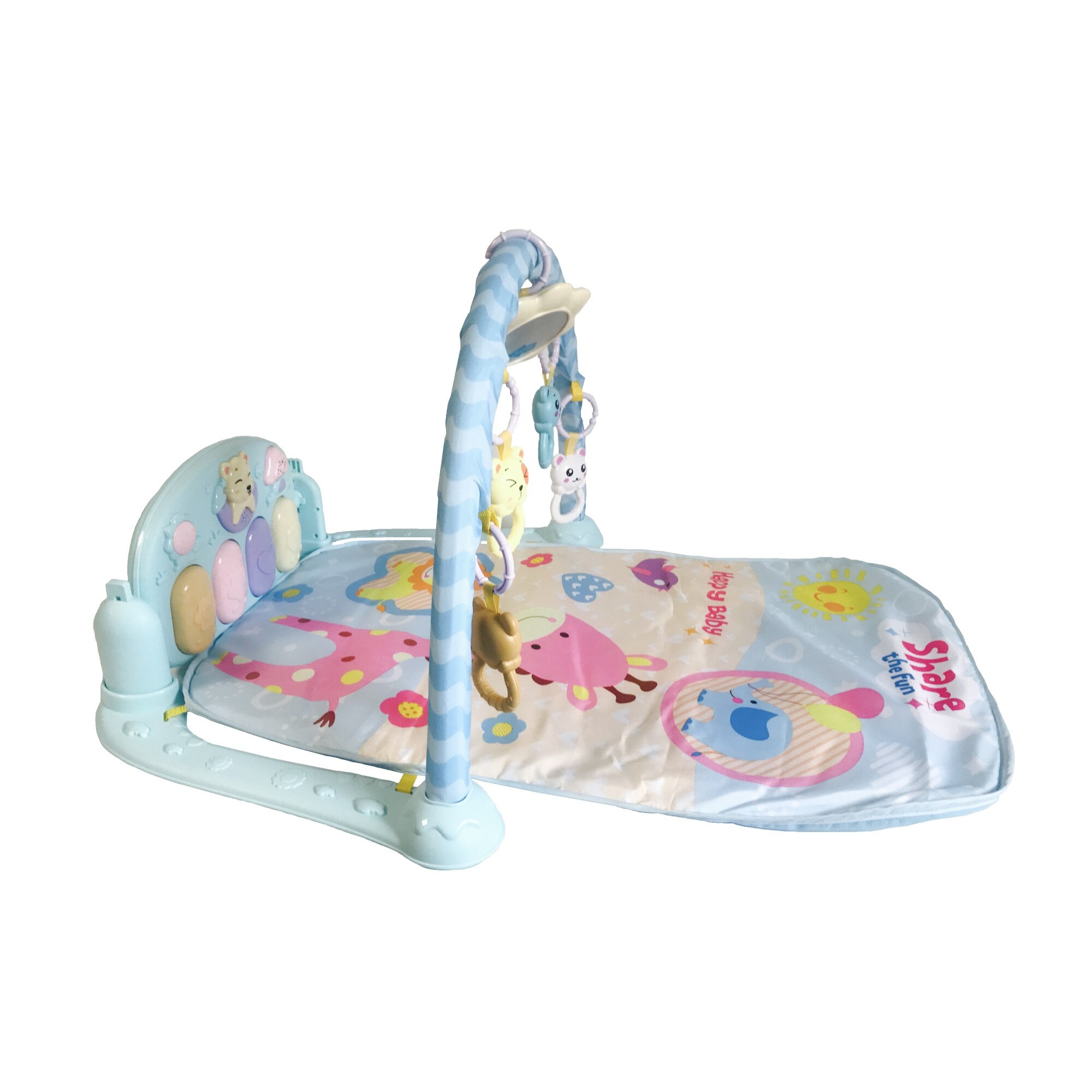 Interaktív baba matrac, zene, zongora, projektor és arcade levehető ...