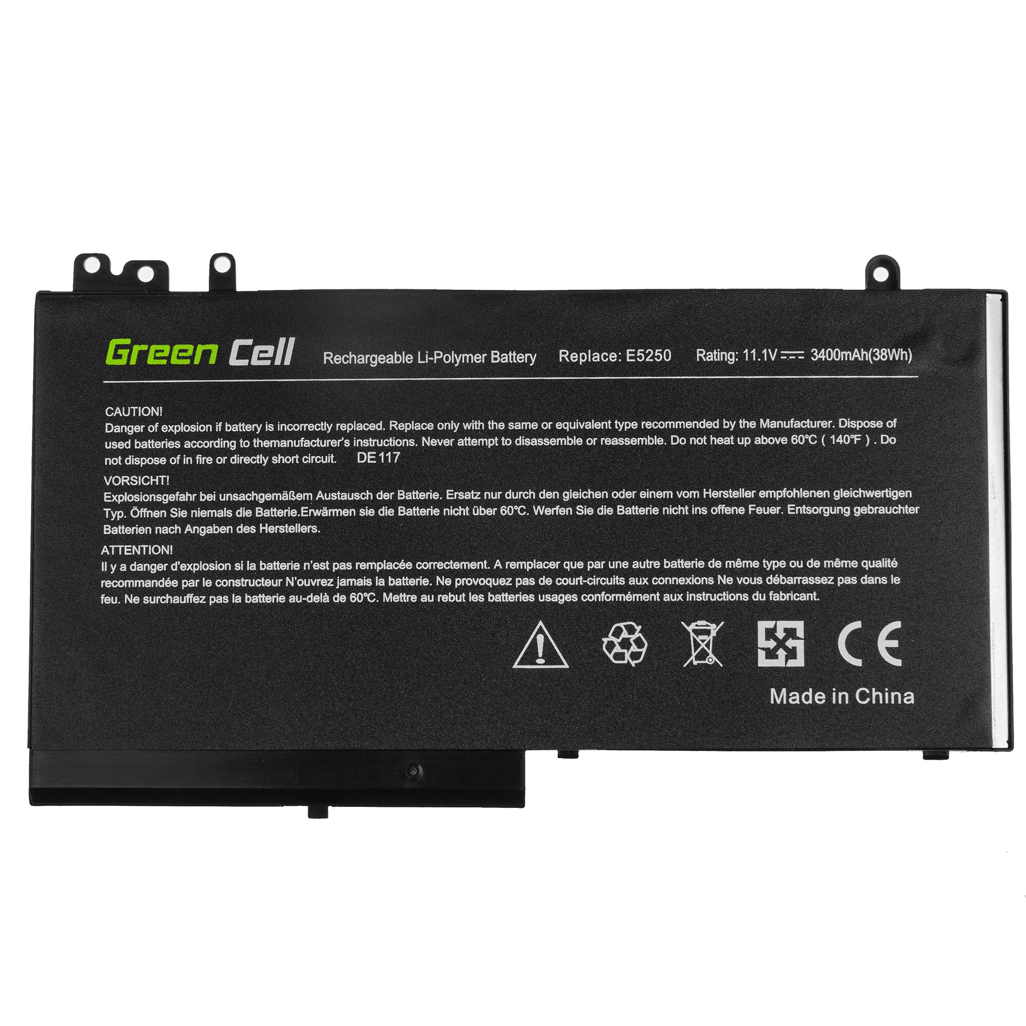 Green Cell RYXXH laptop akkumulátor Dell Latitude 12 E5250 E5270 14 ...