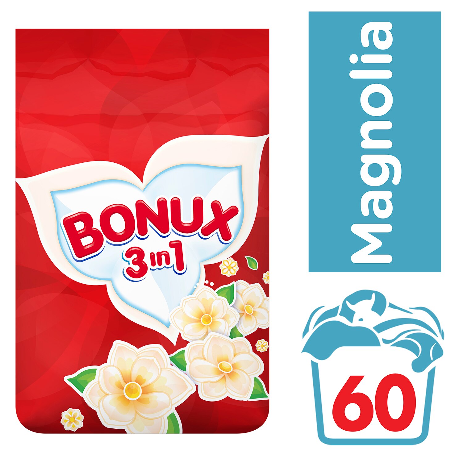 Bonux Magnolia mosószer, 60 mosás, 4.5 kg - eMAG.hu