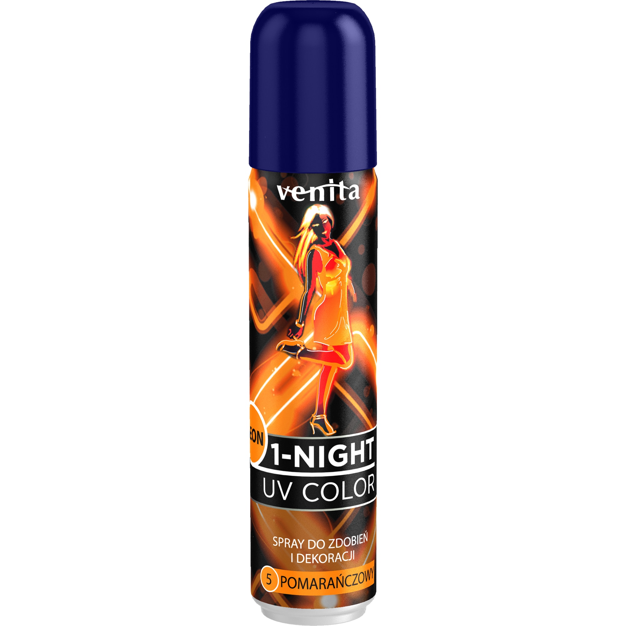 Spray colorant pentru par Venita Neon Color 1 Night, Portocaliu - Nr. 5 ...