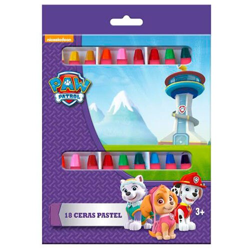 Creioane colorate cerate 18 bucati Paw Patrol pentru fete Multicolor ...
