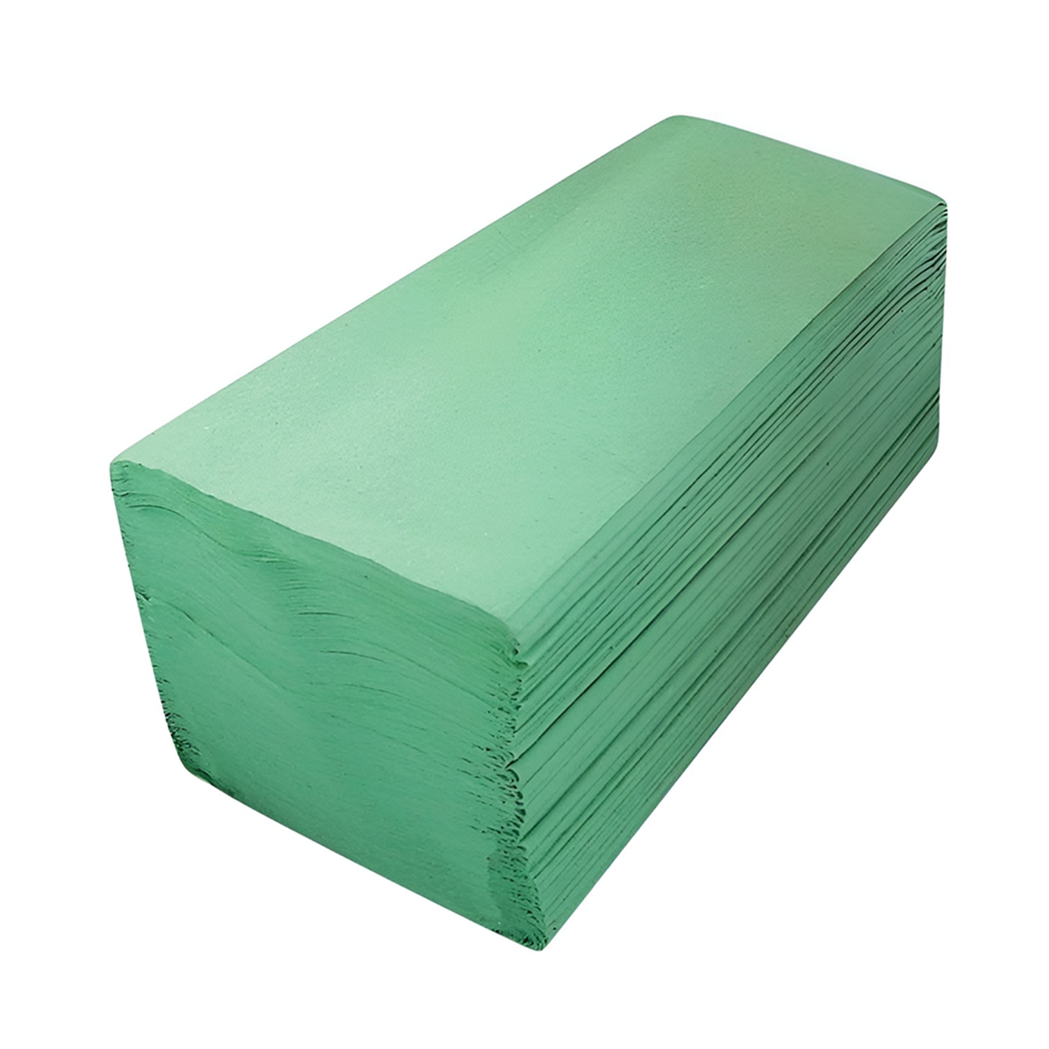 Prosop hartie pliat Z, 1 strat, 25x23 cm, verde, 200 foi / pachet - eMAG.ro