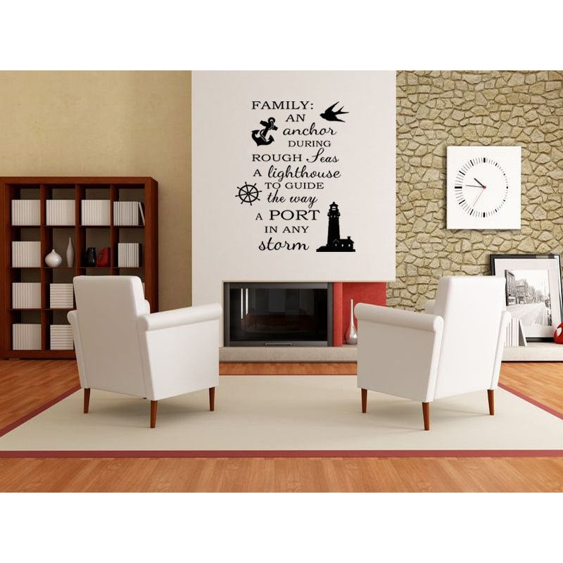 Sticker decorativ perete FAMILY QUOTE 60X50 CM - eMAG.ro