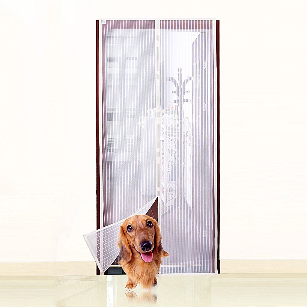 Plasa / Perdea anti-insecte, cu inchidere magnetica, 210 x 100 cm, alb ...