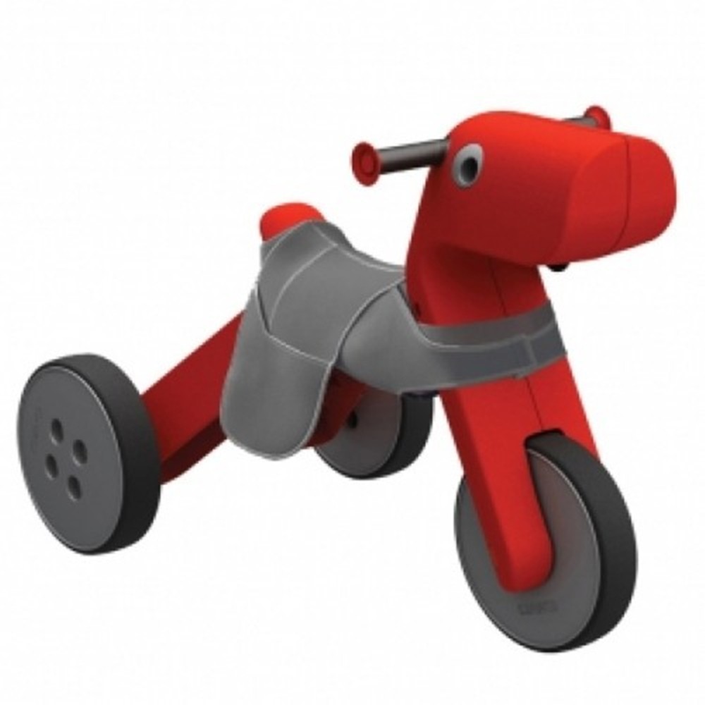 Детско колело за яздене Prince Lionheart Yetitoy, Червено, със седалка ...