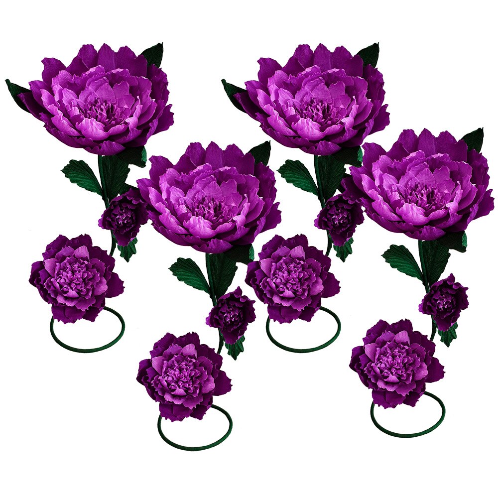 Aranjament floral handmade din hartie creponata, Handmade by Diana Puiu ...