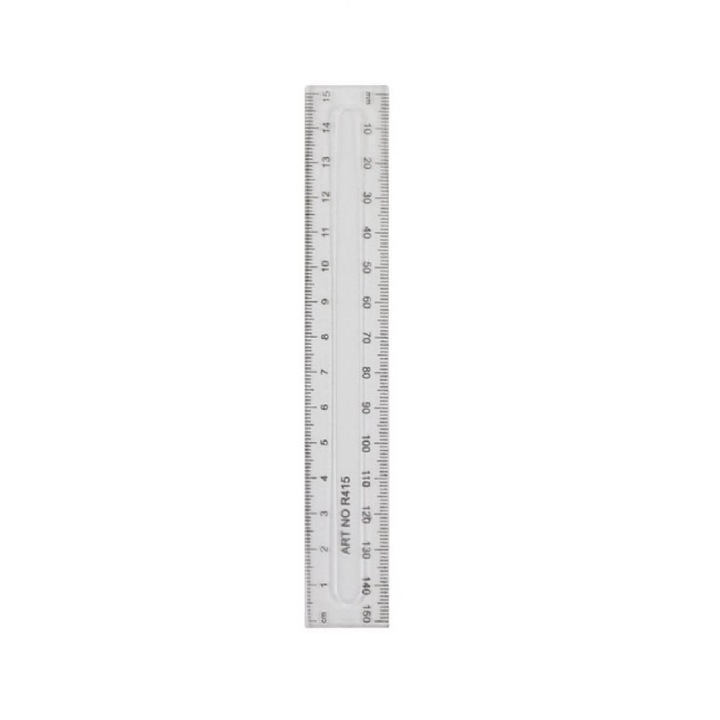 Rigla din Plastic Transparent, 15 cm - Rigle pentru Copii, Rigla pentru ...