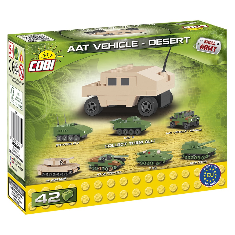 Set de construit Cobi, Nano Tanc, AAT VEHICLE DESERT - eMAG.ro
