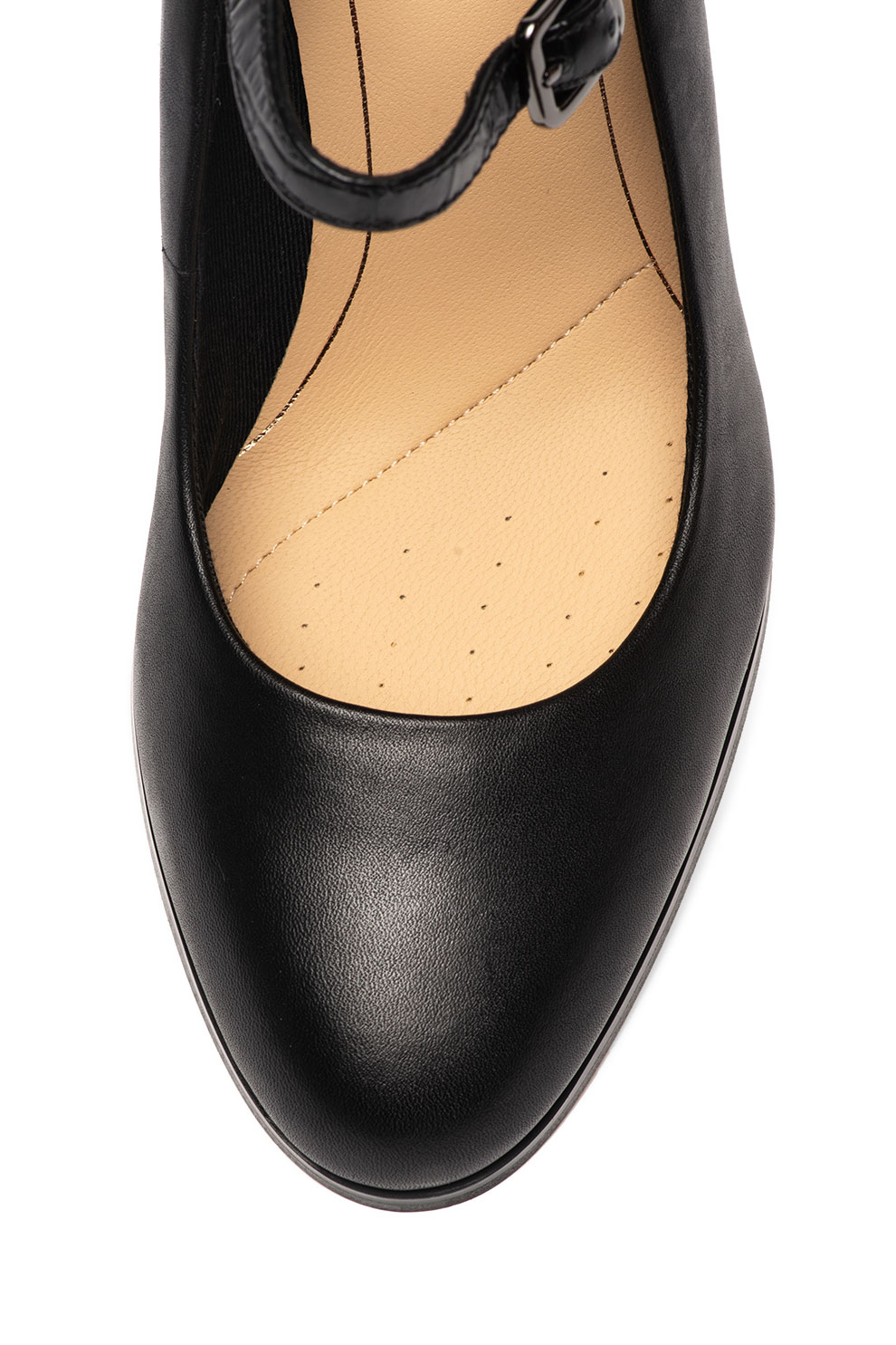 Clarks, Kaylin Alba telitalpú pántos bőrcipő, Fekete, 7 - eMAG.hu