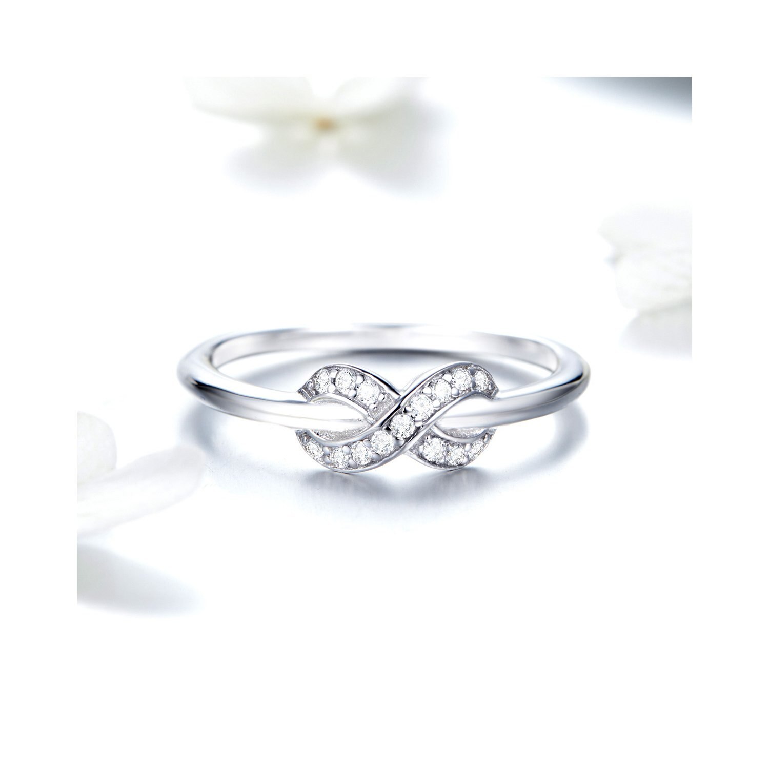 Inel din argint Crystal Infinite 7 - eMAG.ro
