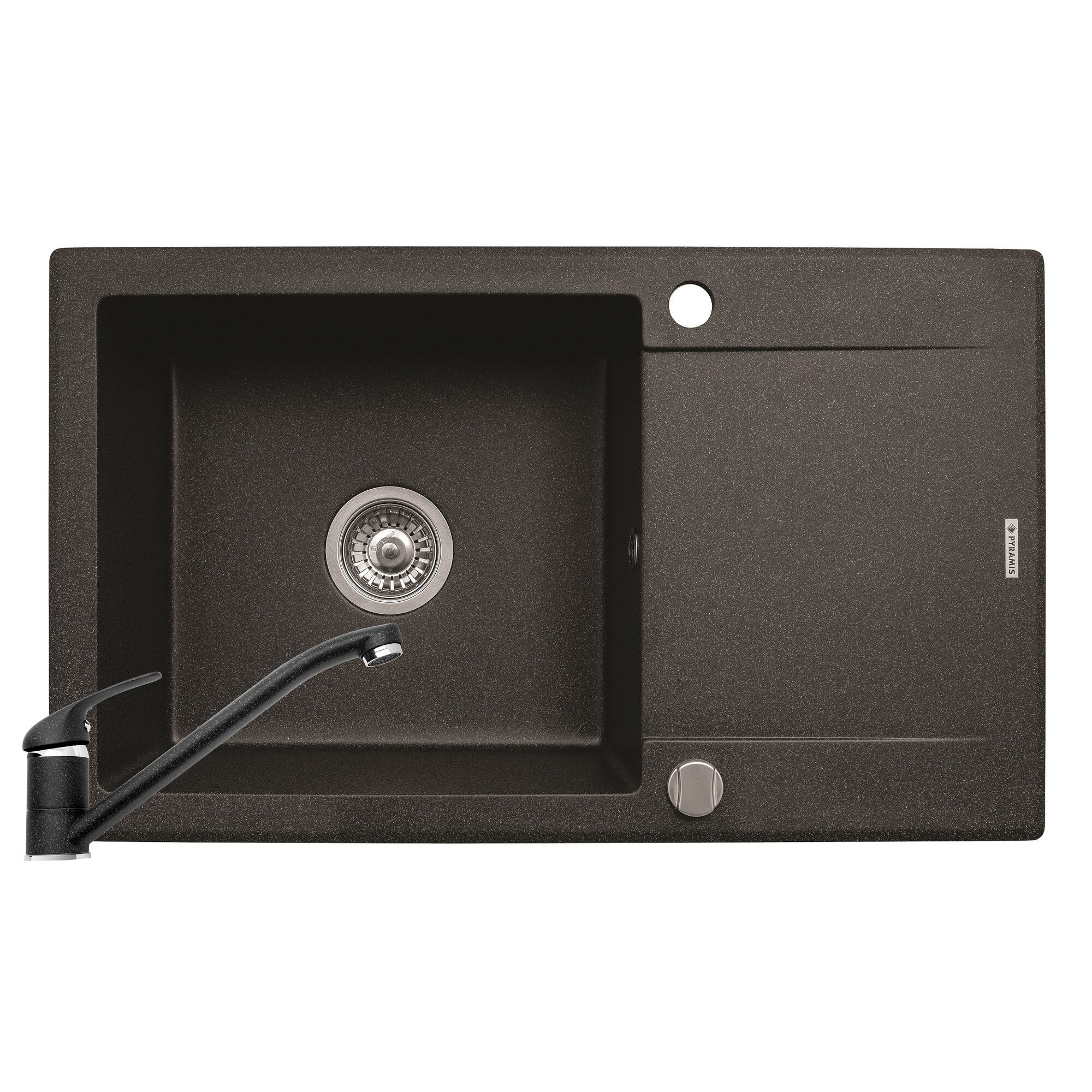 Set Pyramis chiuveta MIDO PLUS si baterie ASALIA, dimensiune 780x460mm ...