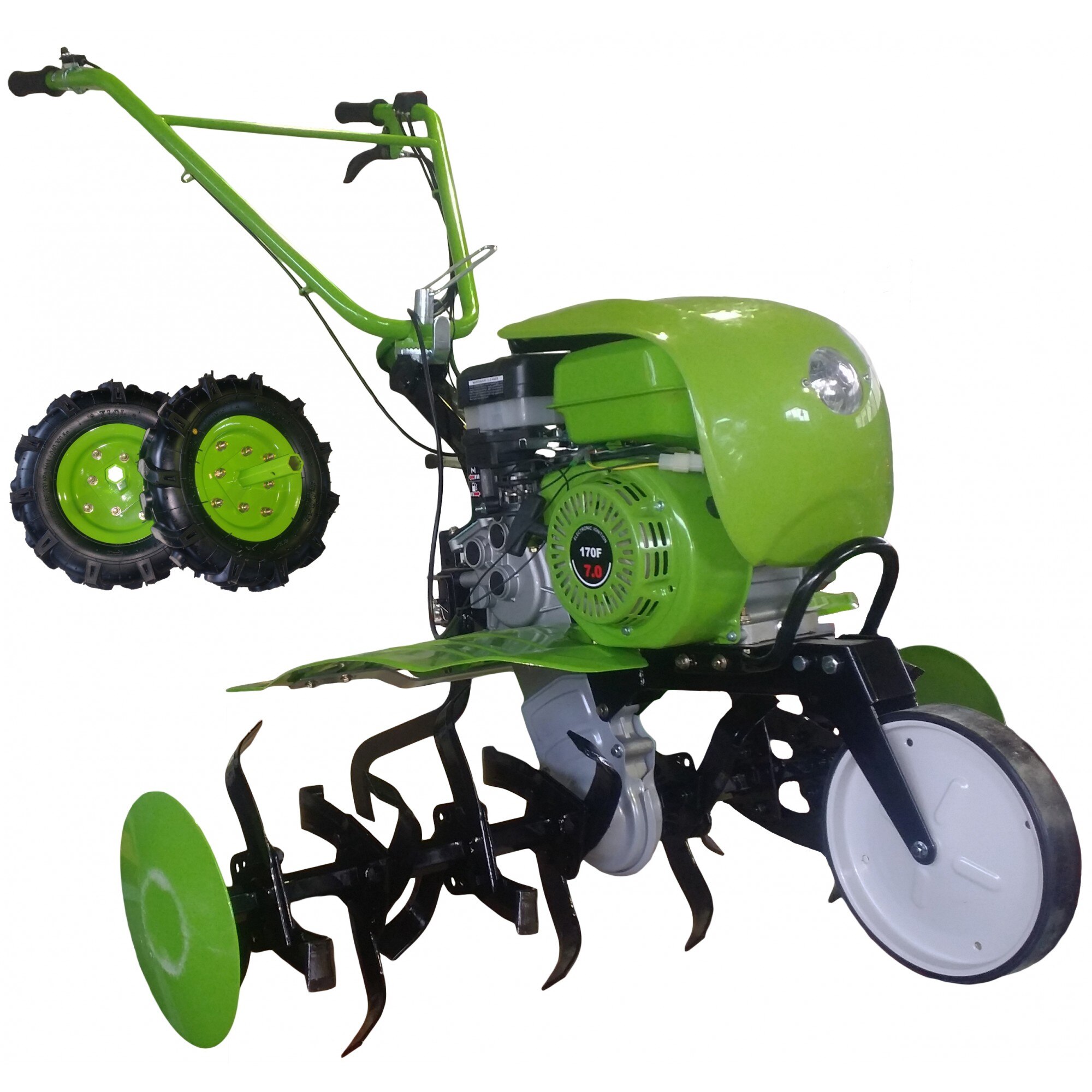 Motosapa WM 500 -7 CP cu far si freza 100 cm, cutite mari + GRATUIT ...