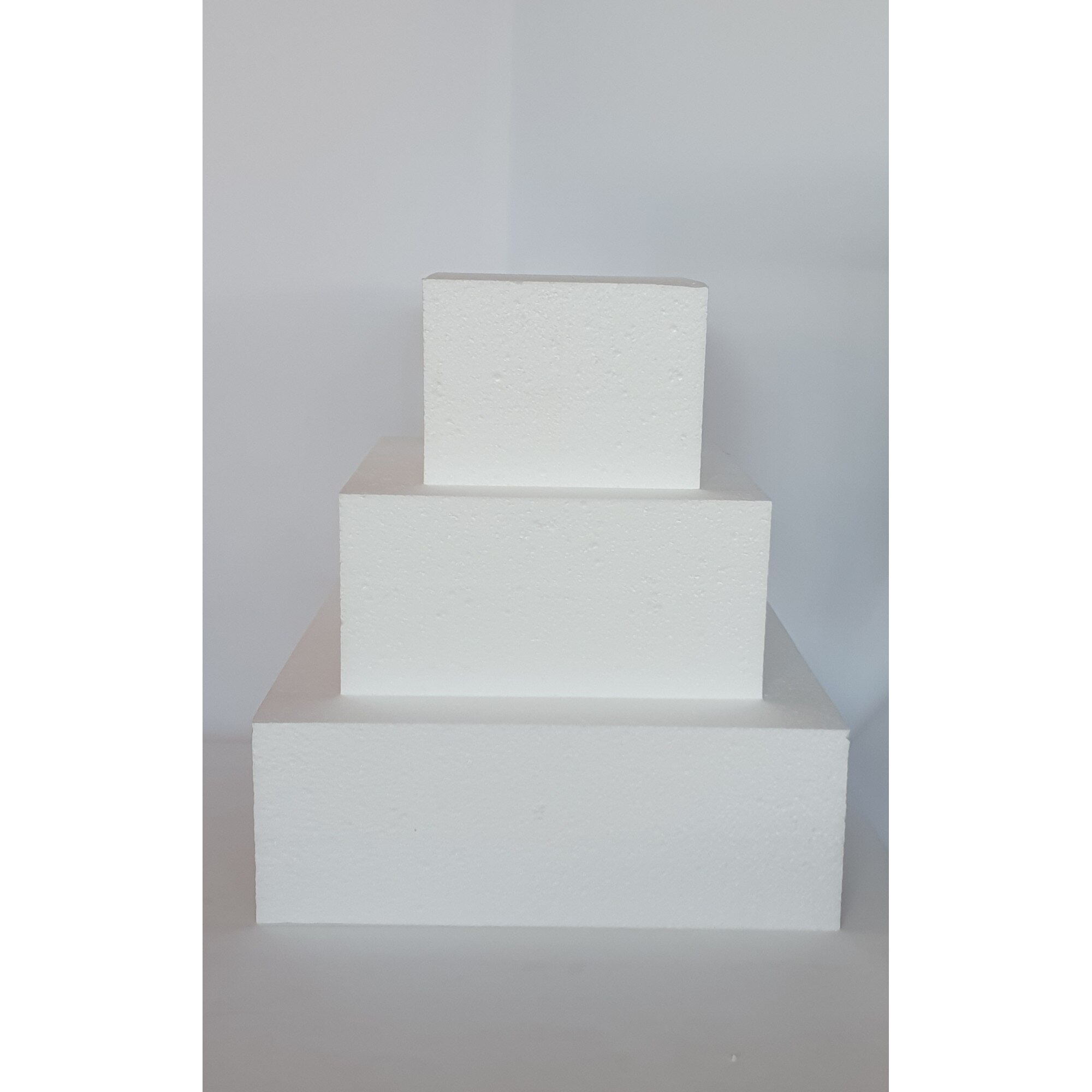 Macheta patrata tort, VALITIME VDR, 3 etaje poliester, 50x40x30 cm, 15 ...