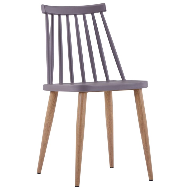 Set 4 scaune bucatarie/dining, vidaXL, Polipropilena, 42 x 45,5 x 78 cm ...