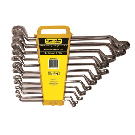 Комплект гаечни ключове Topmaster Pro 12Pcs Cr-V 6-32mm DIN838 TMP - eMAG.bg