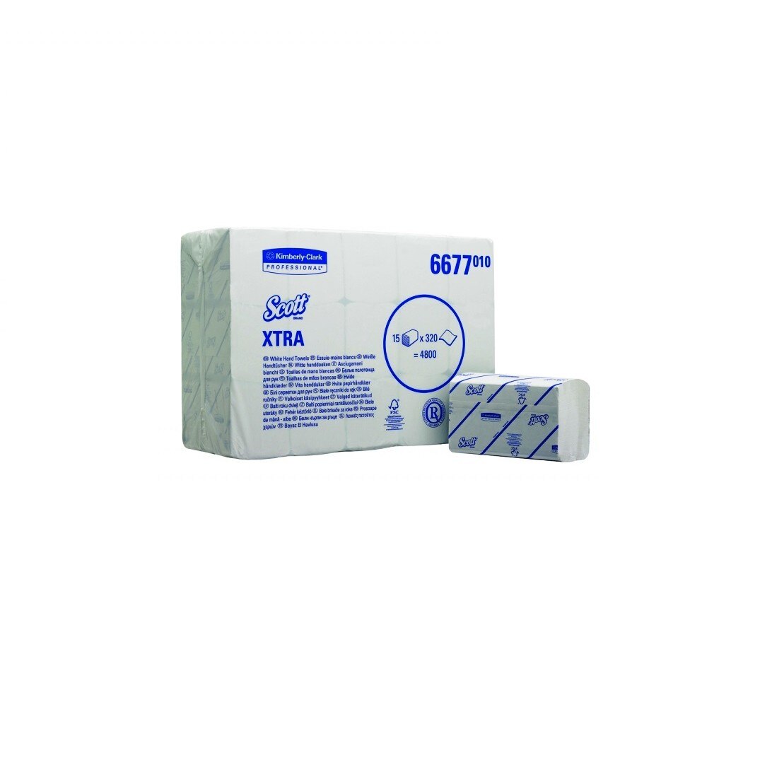 Prosoape de hartie Scott Xtra culoare alba, 1 strat,material Airflex ...