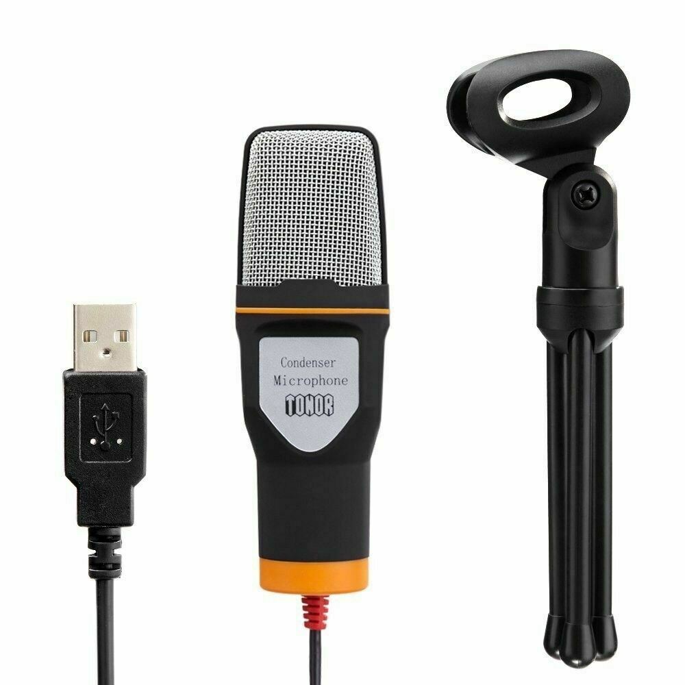 Microfon cu tripod, negru, USB, Gonga - eMAG.ro