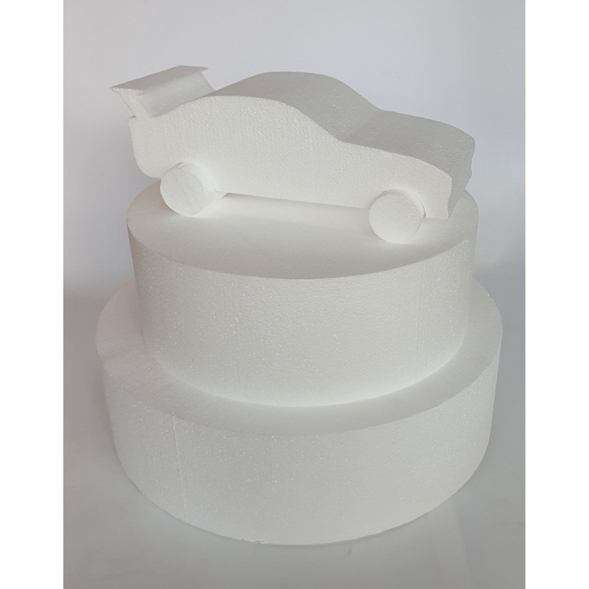 Macheta rotunda tort, Masina, VALITIME VDR, 2 etaje 40x32 cm, 10 cm ...