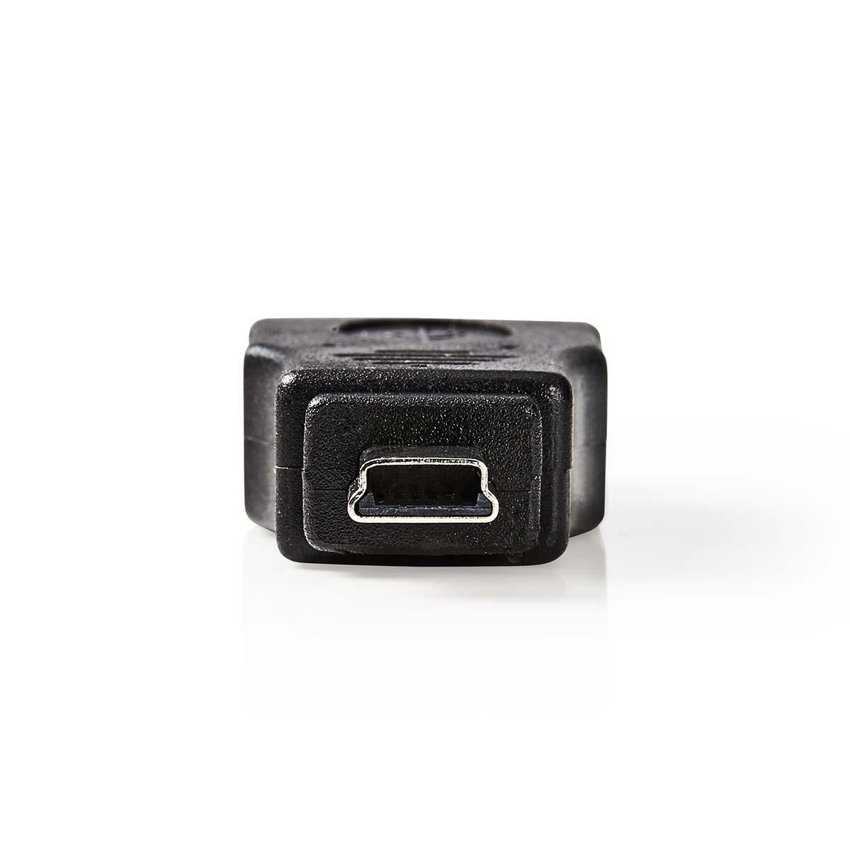 Adaptor USB 2.0 A mama - mini USB 5-Pin tata negru, Nedis - eMAG.ro