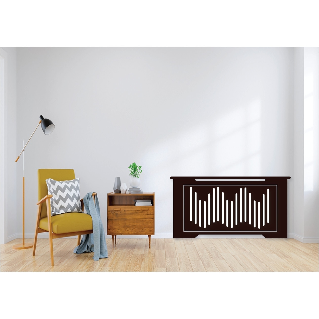 Masca calorifer din lemn, wenge, 155x80 cm, grosime 18 mm, MLC194 - eMAG.ro