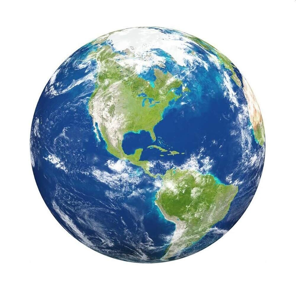 Sticker decorativ fosforescent, GlowMania, Terra, pentru perete, vinil ...