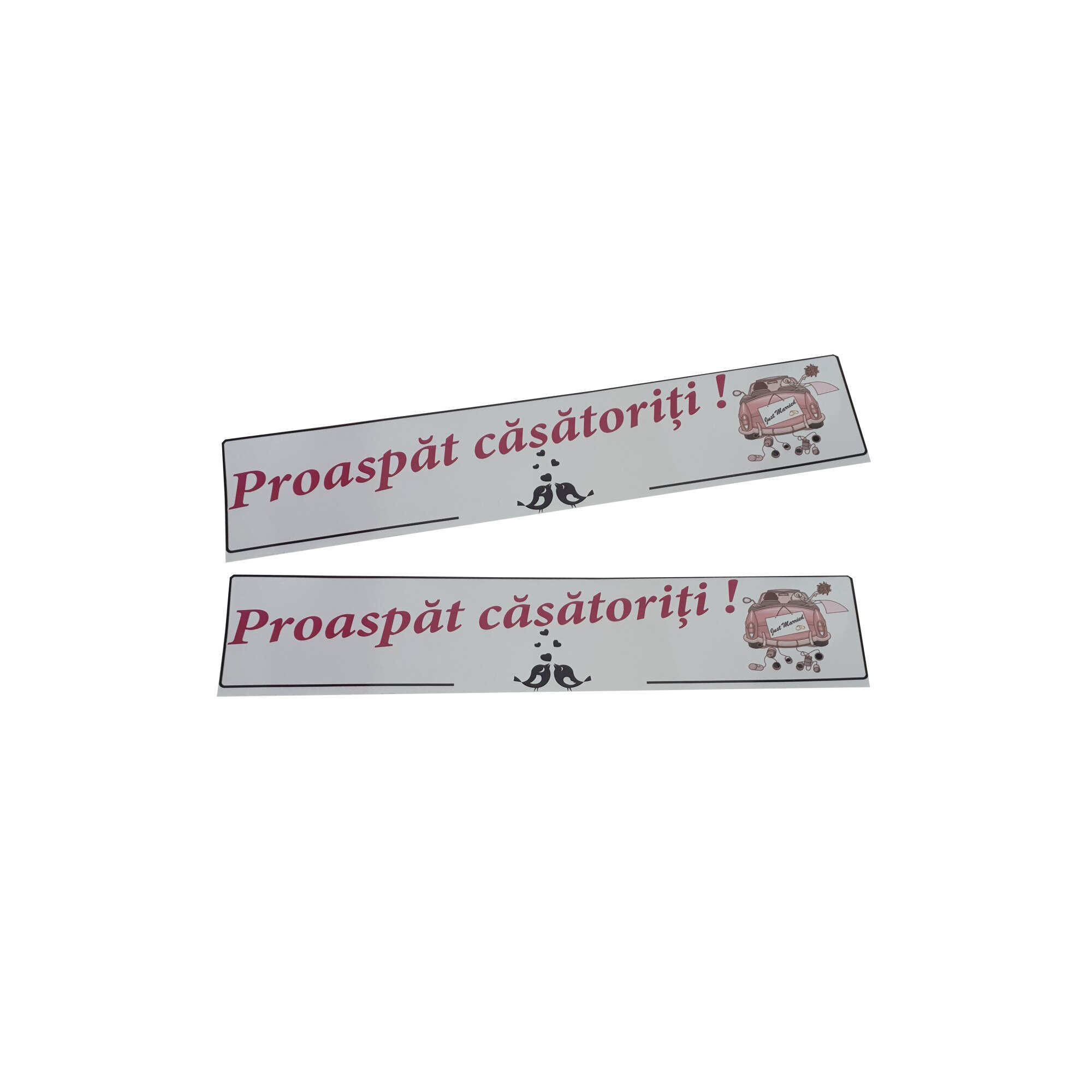 Numere Masina Nunta, Autoadezive, Valitime VDR, Autocolant- Proaspat ...