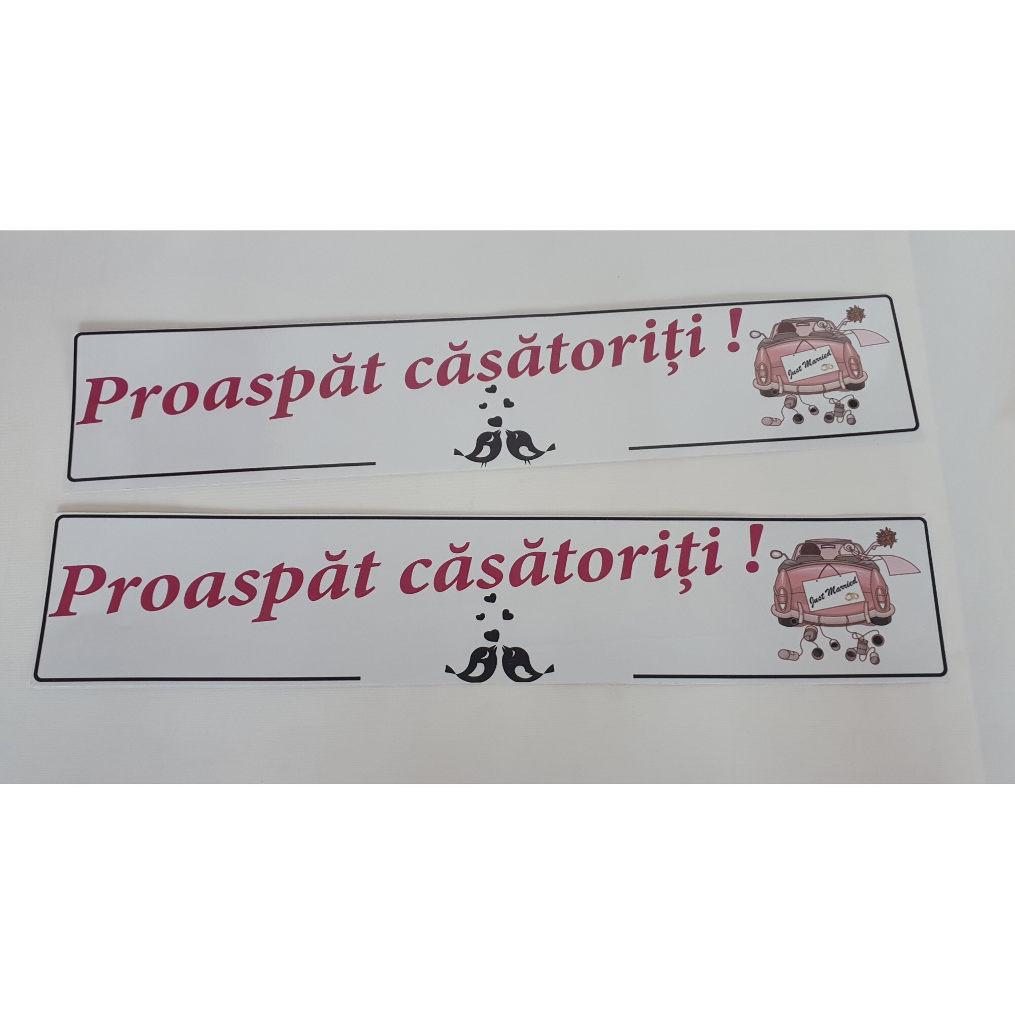 Numere Masina Nunta, Autoadezive, Valitime VDR, Autocolant- Proaspat ...