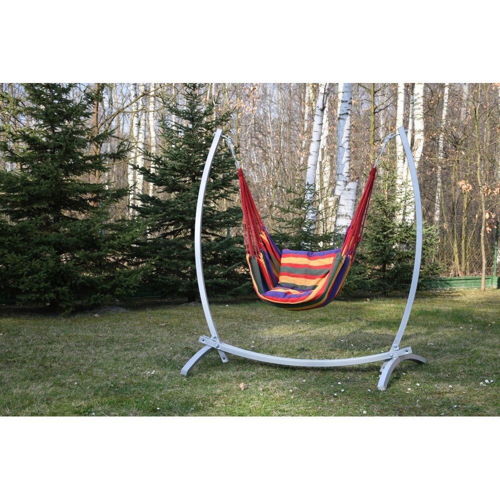 Set Hamac Brazilian tip Scaun cu Suport Metalic Pliabil 2-in-1 ...