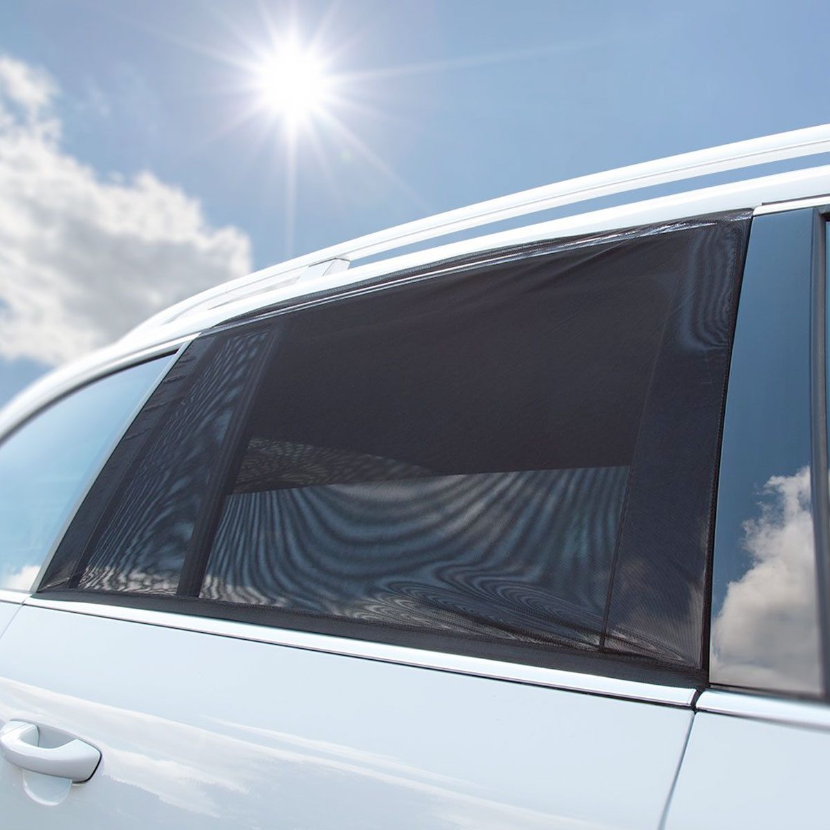 Parasolar auto Techone, elastic, geam lateral, set 2 buc, compatibil ...
