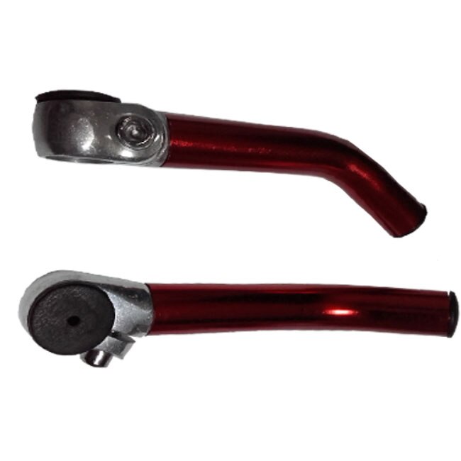 Coarne ghidon, din aluminiu, manusi incluse, argintiu/rosu, YTGT-50041 ...