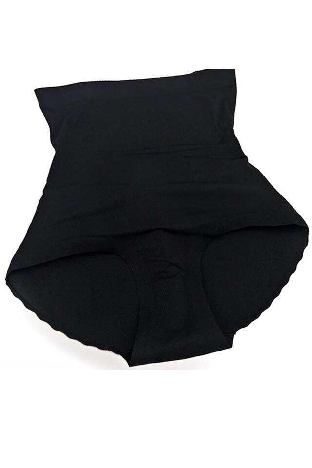 Burtiera modelatoare cu chilot push up, efect fund bombat, Negru, S ...