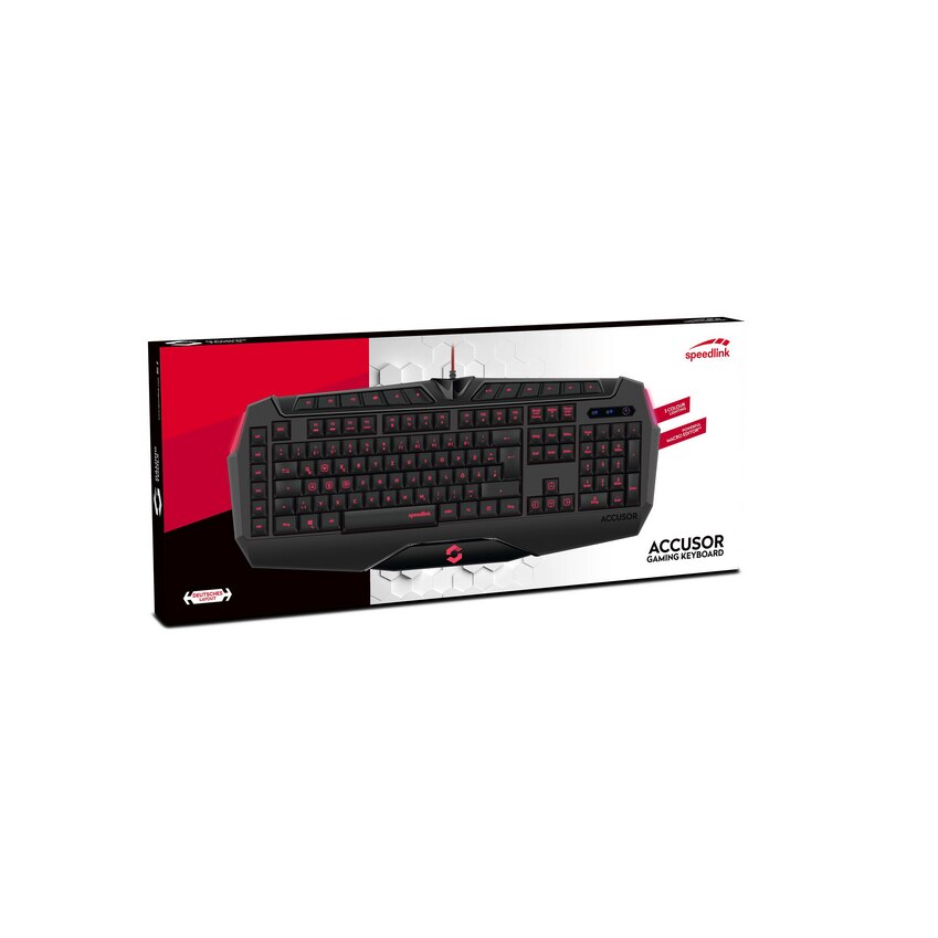 Tastatura Gaming SpeedLink Accusor Advanced US Layout Negru - eMAG.ro