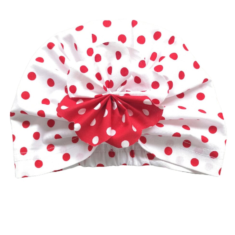 Turban de vara Mic Pitic T55NN buline rosii, alb buline rosii, 42 cm ...